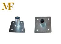 China Q195 Spigot Base Plate Electric Galvanized 150*150*5mm for sale