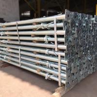 China Adjustable Acro Jack Shoring Post Scaffolding With Flat Base Galvanized for sale