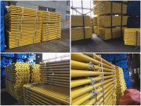 China Scaffolding Shoring Steel Jack Props Q235 14mm Yellow Color Metallic for sale