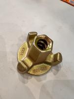 China Round Flange Base Plate Forged Dropped Small Tie Nut Three Wings Tie Nut for sale