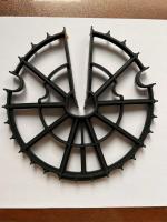 China 60mm Plastic Rebar Spacers Circular Concrete Cover PP Material for sale