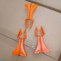 China Heavy Duty Plastic Chair Rebar Spacers Orange Color 40mm Thickness for sale