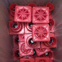 China Protect Impalement Prevention Rebar Plastic Caps With Inner Steel Plate for sale