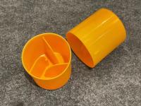 China PE Steel Pile Bar Protection Rebar End Cap 20g/Pcs 25mm For Concrete Construction for sale
