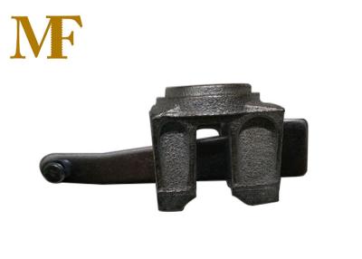 China Precision Casting Ringlock Scaffold Parts Layher Ledger Heads And End With Lock Pin for sale