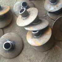 China Steel Scaffolding Round Square U head Base Plate With Hollow Tube Solid Bar for sale