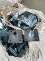 China Steel Scaffolding Round Square U head Base Plate With Hollow Tube Solid Bar for sale