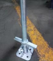 China 37mm Scaffolding Adjustable Hollow Bar Jack Base/Adjustable Solid Bar Screw Jack for sale