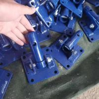 China Galvanized Scaffolding Steel Round Short Tube Post Base Plate for sale