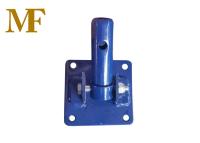 China Italian Type Blue Color Swivel Square Base Plate For Scaffold Jack Base System for sale