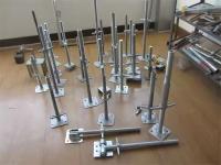 China Italian Type Blue Color Swivel Square Base Plate For Scaffold Jack Base System for sale