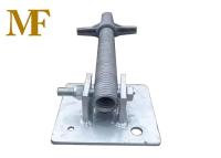 China Swivel Or Fixed Galvanized Pipe Post Universal Steel Scaffold Base Plate for sale