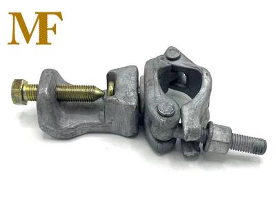 China Sheradizing Surface Swivel Girder Coupler Steel Half Double Clamp for sale