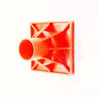 China 100 Per Pack Orange Rebar Safety Caps Withstands Moderate Impacts for sale