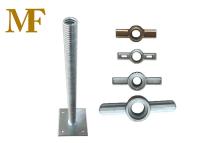 China 30-38mm Diameter Frame Scaffolding Jack Base With Hot Dip Galvanized Surface Finish for sale