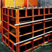 China Steel Frame Plywood Formwork System For Concrete Basement Construction for sale