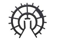 China Concrete Construction Plastic Wheel Spacer Plastic Rebar Support Protective Layer Spacer for sale