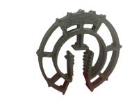 China Concrete Construction Plastic Wheel Spacer Plastic Rebar Support Protective Layer Spacer for sale