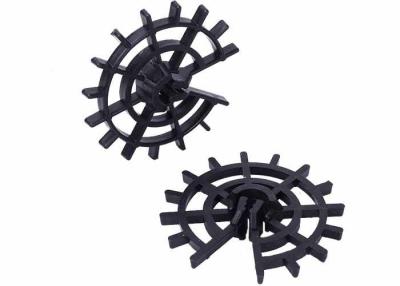 China 6-24mm Bar Size Plastic Rebar Spacer With 15-50mm Concrete Cover Thickness And Graphic Design Pattern for sale