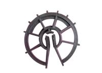 China Concrete Construction Plastic Wheel Spacer Plastic Rebar Support Protective Layer Spacer for sale
