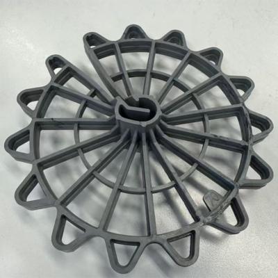 China Concrete Construction Plastic Wheel Spacer Plastic Rebar Support Protective Layer Spacer for sale