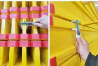 China Yellow Water Proof Painting H20 Timber Beam With Platic Protection for sale