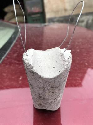 China Cone Type Concrete Spacer With Tied Wire For Rebar Works for sale