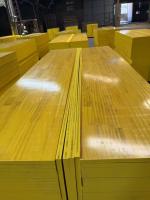 China 21mm 27mm Thickness Waterproof Formwork Phenolic Plywoods 3 Ply Yellow Shuttering Panel for sale