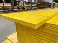 China 21mm 27mm Thickness Waterproof Formwork Phenolic Plywoods 3 Ply Yellow Shuttering Panel for sale