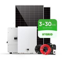 China Complete Hybrid Solar Energy System 3 Phase 3KW -30KW On Off Grid Hybrid Solar Panel Power System for sale