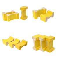 China Yellow Wooden Beam / Lightweight Design / Reusable Structure / Adjustable System for sale