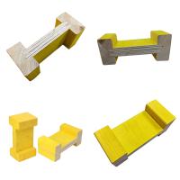 China Yellow Wooden Beam / Cost Effective / Easy Assembly / Lightweight Design for sale