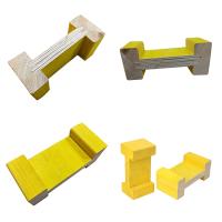 China Yellow Wooden Beam / Cost Effective / Easy Assembly / Lightweight Design for sale