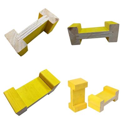 China Yellow Wooden Beam / Cost Effective / Easy Assembly / Lightweight Design for sale