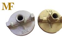 China Sliver Golden Galvanized Round Plate Two Wings 420g Tie Rod Formwork Nuts for sale