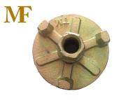 China 200kN Formwork System Accessories 16MM Golden Three Anchor Wing Nut for sale