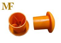 China Orange Mushroom Rebar Safety Caps Protect Worker from Injury 17g/pcs Weight for sale