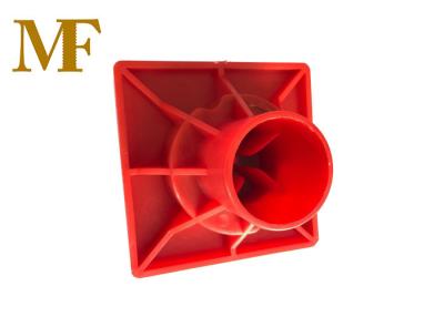 China Weather Resistant Flat Stake Impalement Safety Covers Red Color for sale
