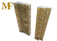 China Cast In Place Ribbed Plastic Formwork Panels For Architectural Precast Concrete Project for sale