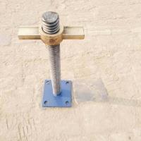 China Powder Coated Adjustable Dia 38mm Scaffold Screw Jack for sale