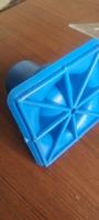 China 12-25mm Blue Rebar Safety Caps With Steel Plate for sale