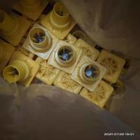 China Yellow Square Top Rebar Protection Caps For Construction for sale