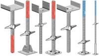 China Cuplock Scaffold Screw Jack Adjustable Leveling Prop Screw Jack for sale