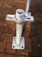 China Ringlock Scaffolding Adjustable Base Jack Q235 Material for sale