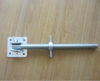 China Zinc Plated Solid Swivel Scaffold Screw Jack Base Construction for sale