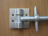 China Zinc Plated Solid Swivel Scaffold Screw Jack Base Construction for sale