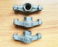 China Cast Iron Construction Formwork Accessories Formwork Anchor Wing Nut 15mm for sale