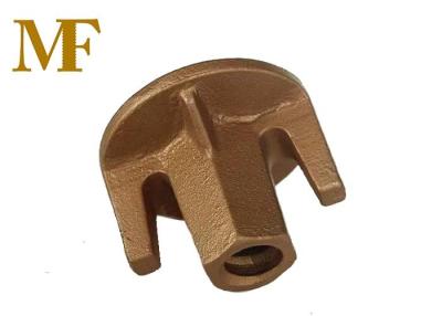 China 200kN Cast Iron Flanged Wing Nut With OD 80mm Yellow Galvanized for sale