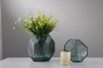 China Creative Colored Glass Vase for sale