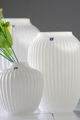 China Handmade White Glass Vase For Home Decor for sale